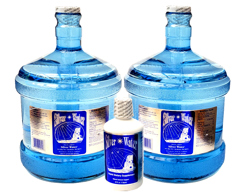 SW: 17 Quarts Silver Water Colloidal Wain Water FREE Shipping Continen ...