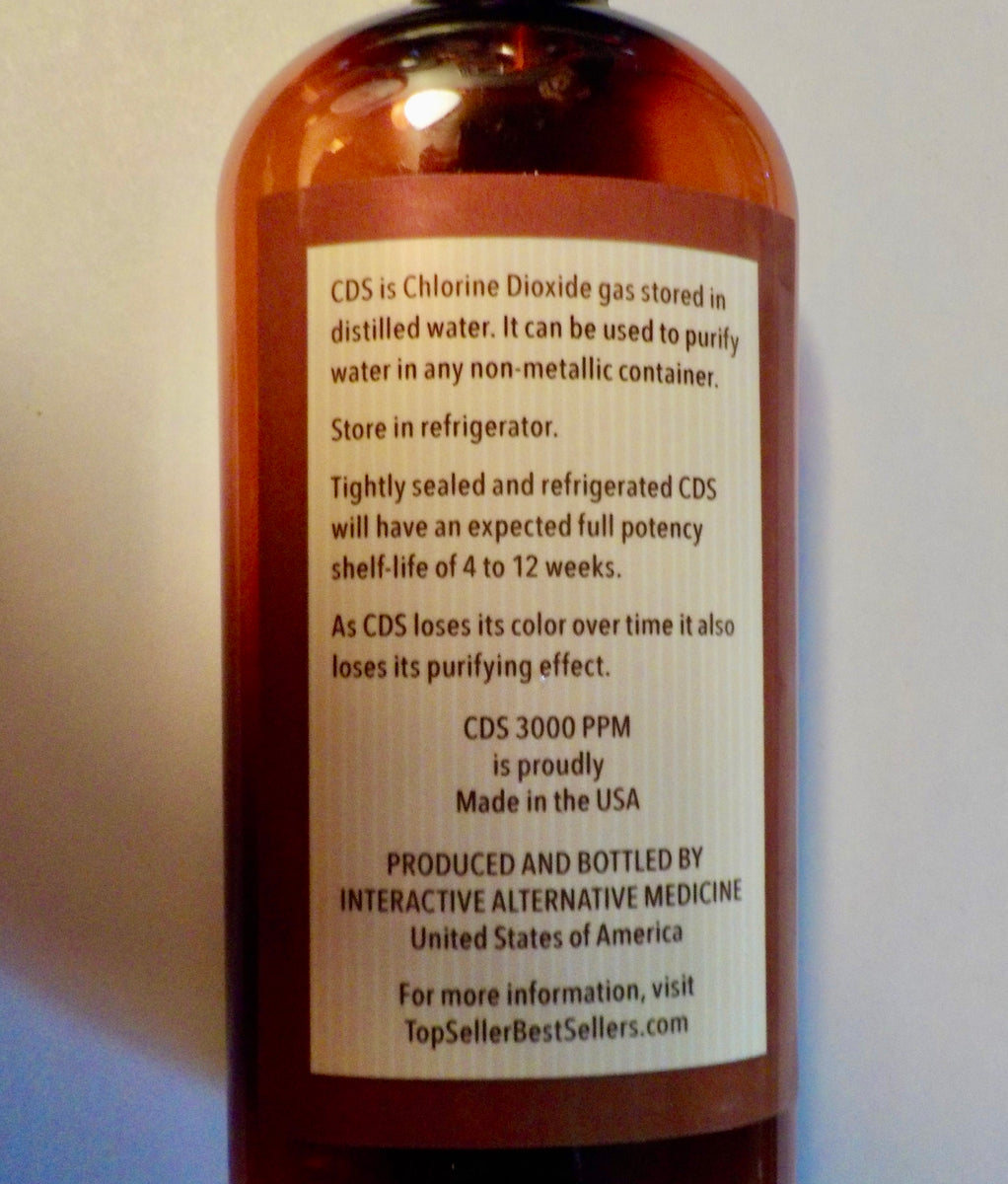 CD: 3000 PPM CDS Chlorine Dioxide Solution 4 oz – Top Seller Best Sellers